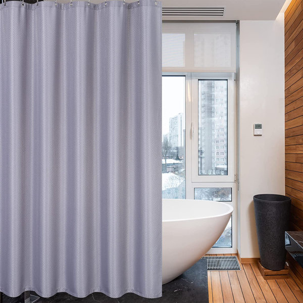 Latitude Run® Solid Color Single Shower Curtain Wayfair